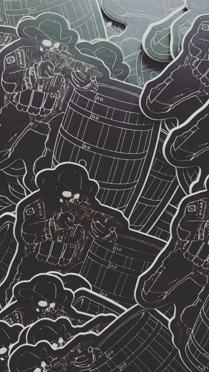 Cowboy Operator Sticker – Bourbon Tactical